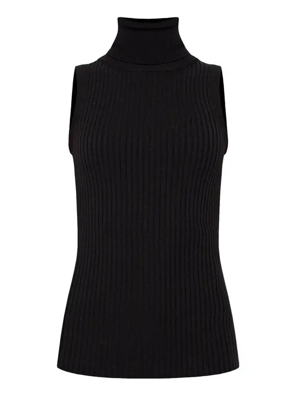 Dolce & Gabbana Turtleneck Vest - Black