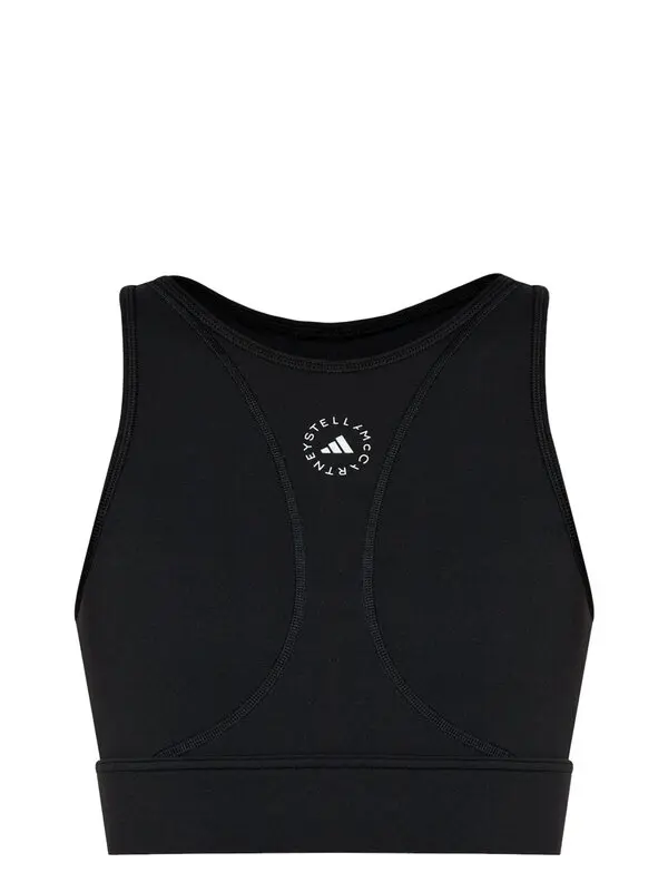 Adidas By Stella McCartney Sports Bra With Logo - Black