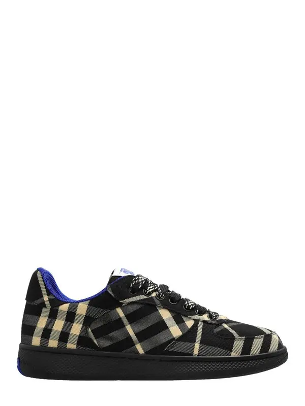 Burberry Terrace Check Low-top Sneakers - Black