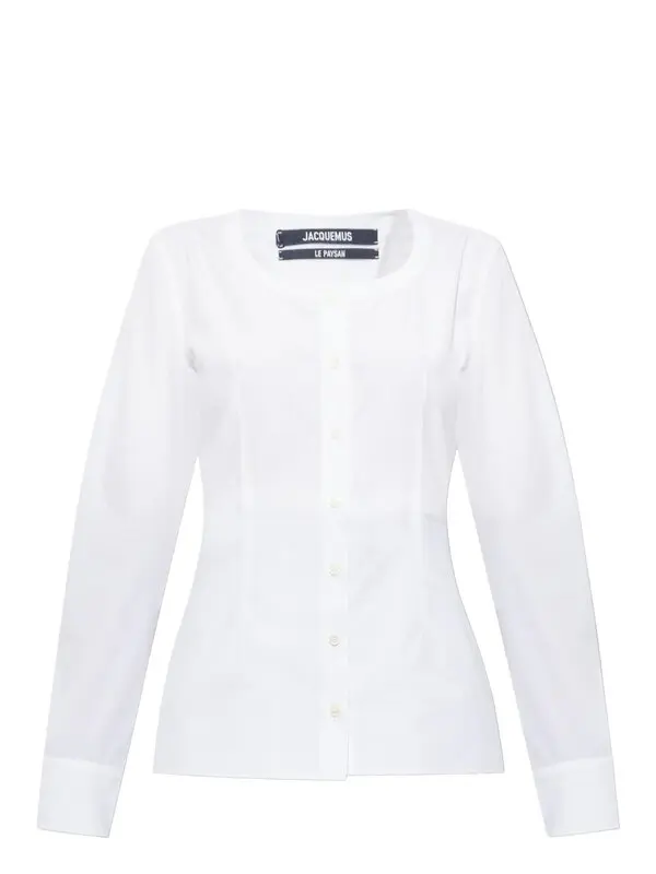 Jacquemus Waisted Cotton Shirt - White