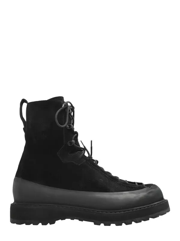 Stone Island Leather Ankle Boots - Black