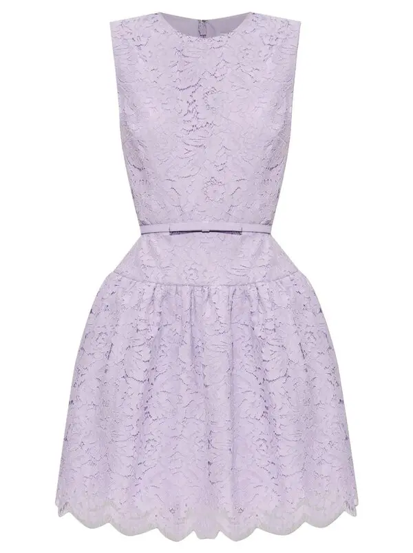 SELF-PORTRAIT Lace Dress - Purple