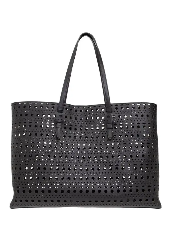 Alaïa Mina 44 Shopper Bag - Black