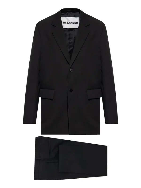 JIL SANDER Wool Suit - Black