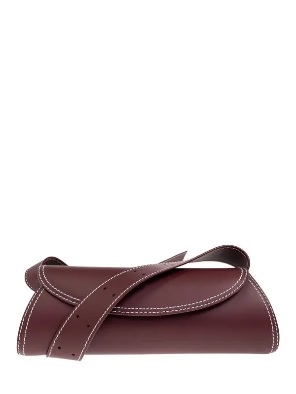 JIL SANDER Canollo Small’ Shoulder Bag - Burgundy