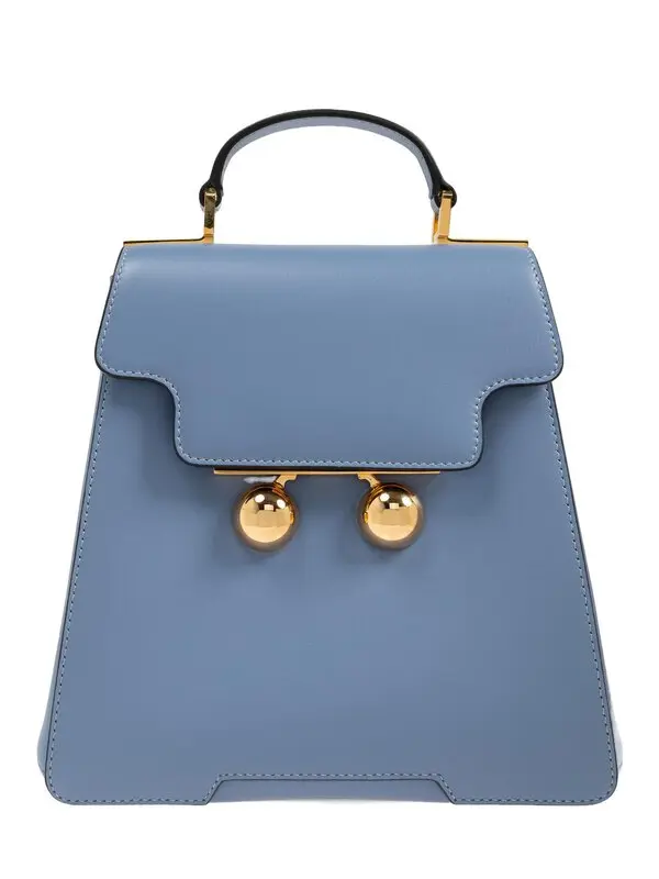 Marni Leather Trunkaroo Backpack - Blue