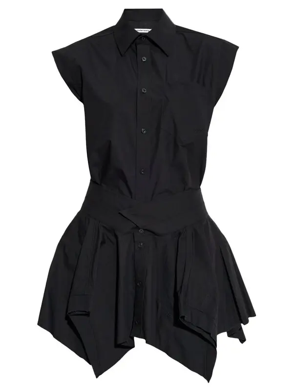 Alexander Wang Asymmetrical Hem Dress - Black