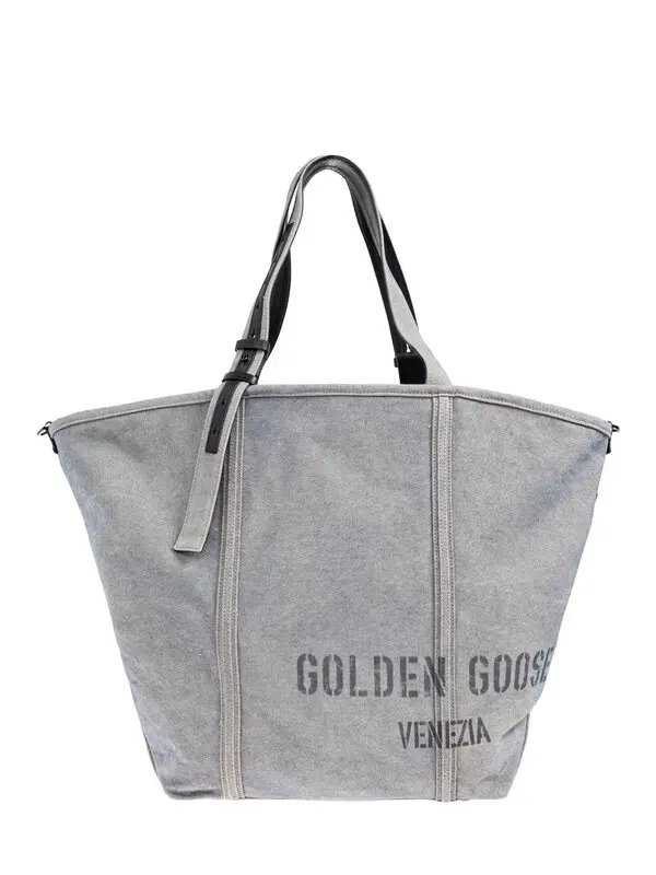 GOLDEN GOOSE Venezia Shopper Bag - Grey
