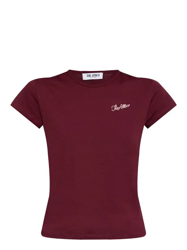 Attico Logo T-shirt - Burgundy