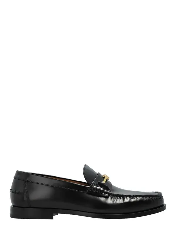 FERRAGAMO Gancini Loafers - Black