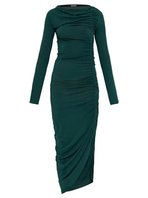 FERRAGAMO Draped Dress - Green