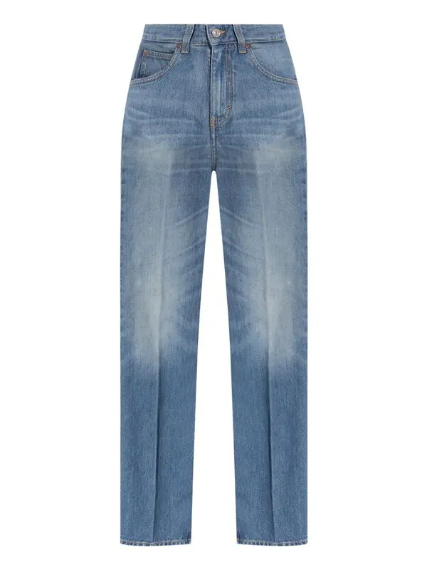 Victoria Beckham Logo Jeans - Blue