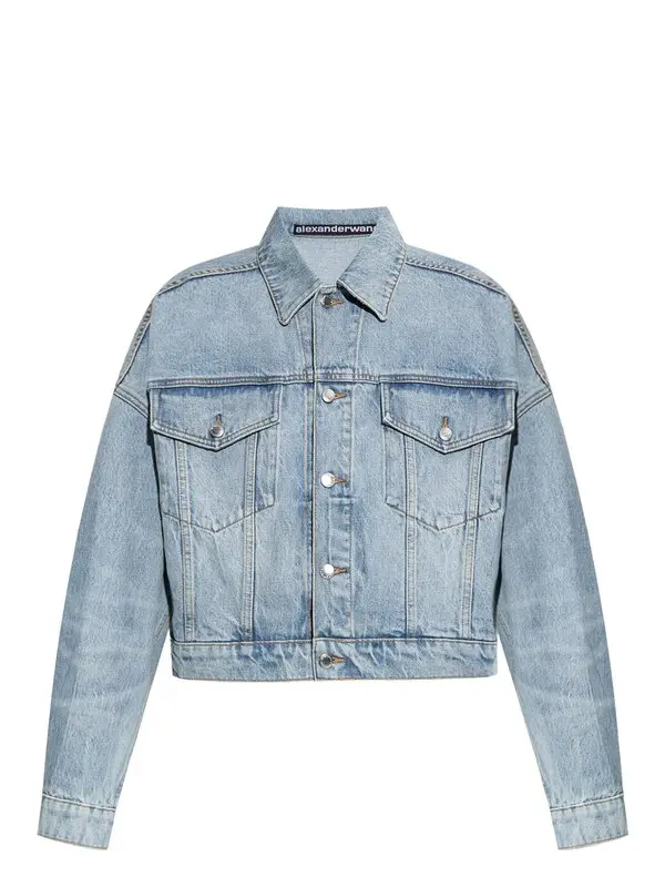 Alexander Wang Loose-fit Denim Jacket - Light Blue