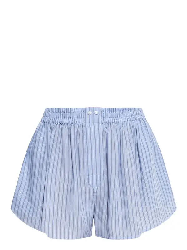 Alexander Wang Striped Lyocell Shorts - Blue
