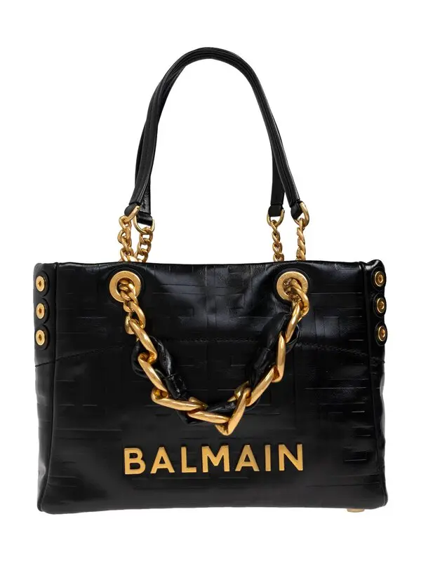 Balmain 1945 Soft Small Handbag - Black