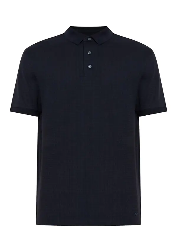 Emporio Armani Cotton Polo - Navy Blue