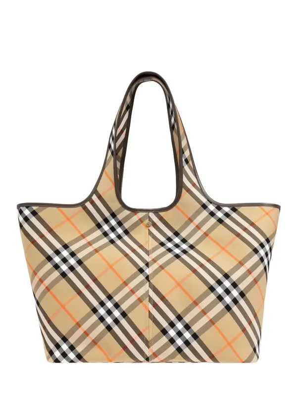 Burberry Cotton Tote Bag - Beige