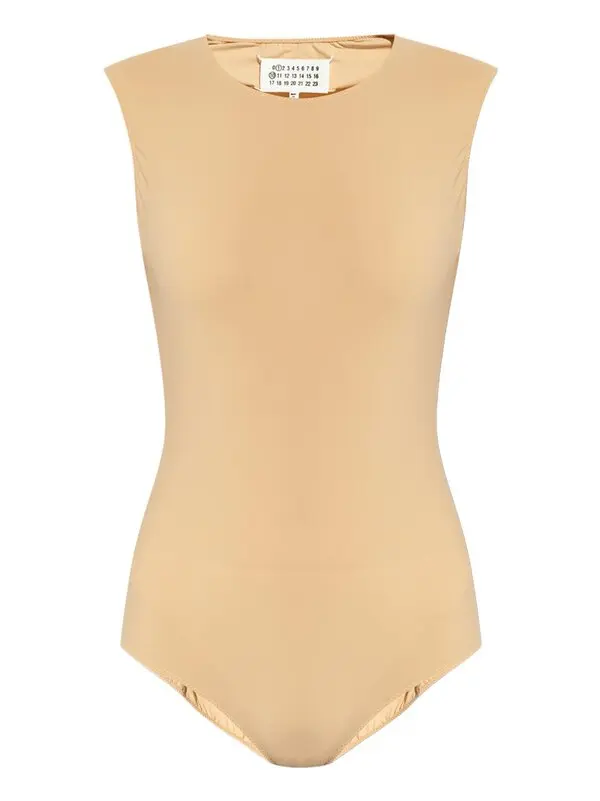 MAISON MARGIELA Sleeveless Bodysuit - Beige