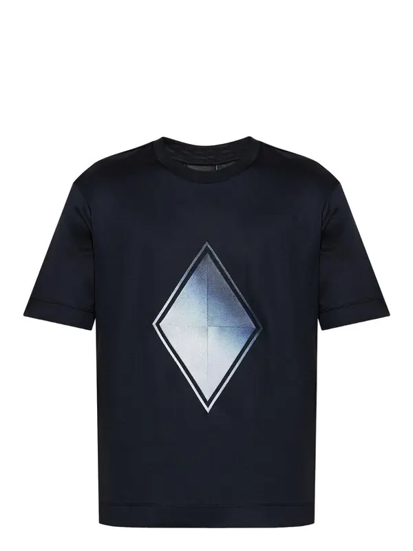 Emporio Armani T-shirt With Patch - Black