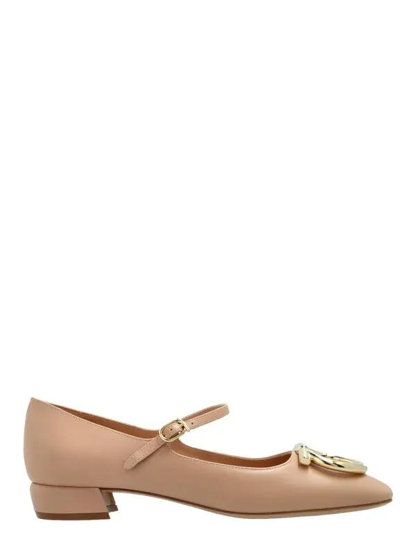 FERRAGAMO Marry Heeled Shoes - Beige