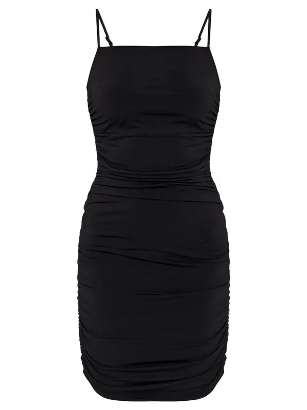Michael Kors Strappy Fitted Dress - Black