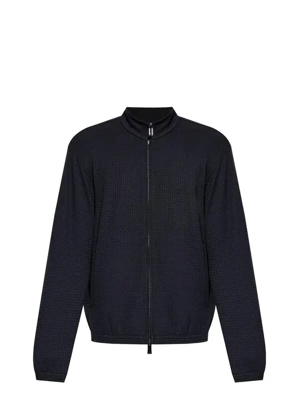 Emporio Armani Stand-up Collar Sweatshirt - Navy Blue