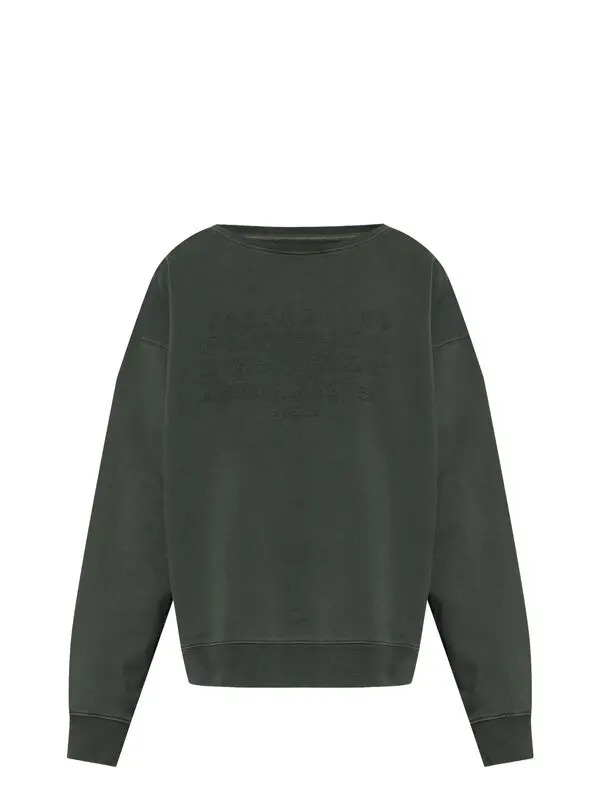 MAISON MARGIELA Embroidered Logo Sweatshirt - Grey