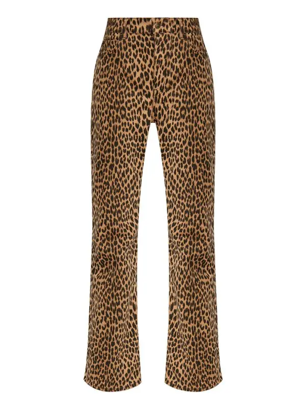 Zadig&Voltaire Evy Leopard Print Trousers - Brown