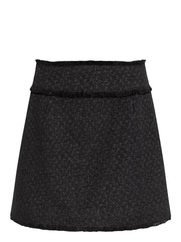 Dolce & Gabbana Tweed Mini Skirt - Black