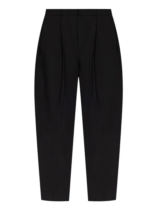 Jacquemus Pleated Trousers - Black