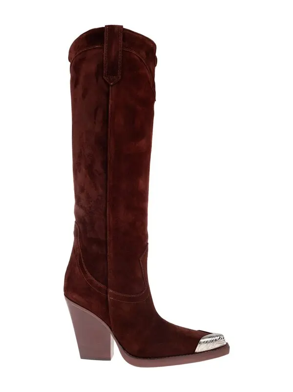 Paris Texas El Dorado Heeled Boots - Brown