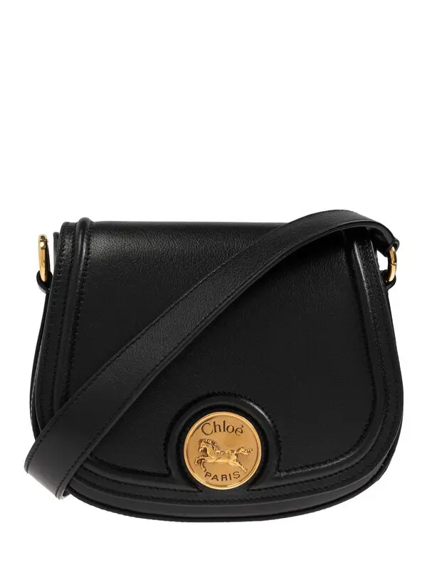 Chloé Horse Medal Small Shoulder Bag - Black