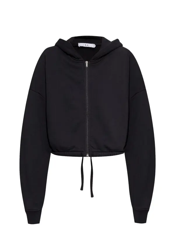 IRO PARIS Orita' Short Hoodie - Black