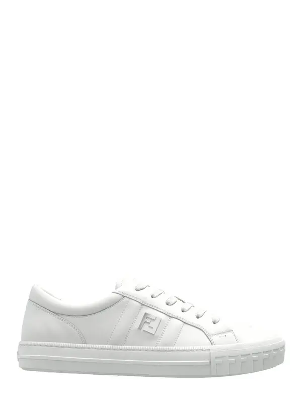 Fendi Domino Leather Sneakers - White