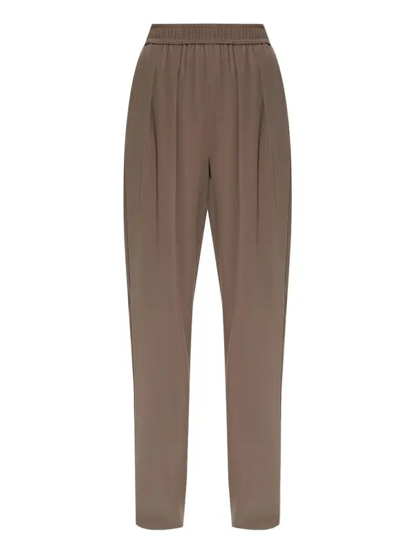 Emporio Armani Straight-leg Trousers - Brown