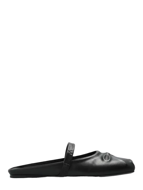 Marni Leather Slides - Black