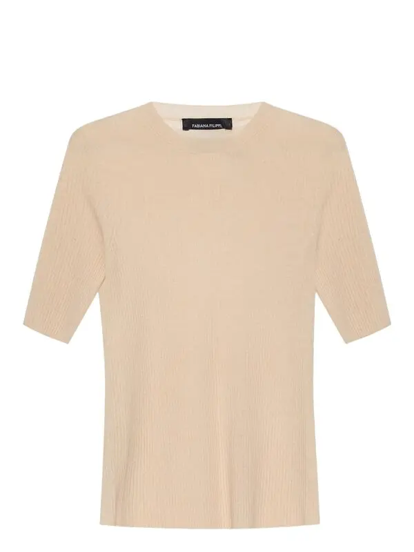 Fabiana Filippi Wool, Silk, And Cashmere Top - Cream