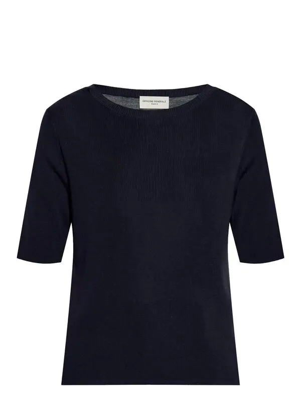 Officine Générale Edmee Top - Navy Blue
