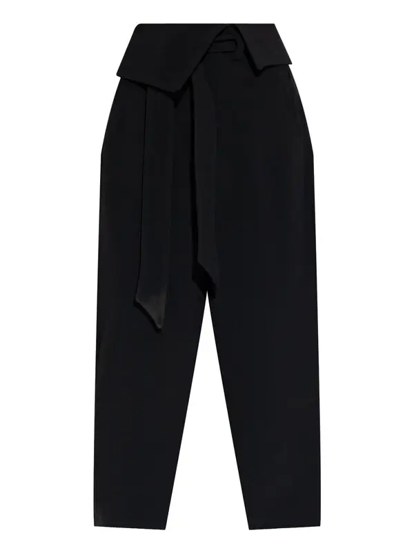 Attico High-waisted Trousers - Black