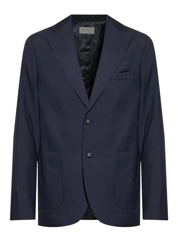 Officine Générale Wool Blazer ‘arthus - Navy Blue