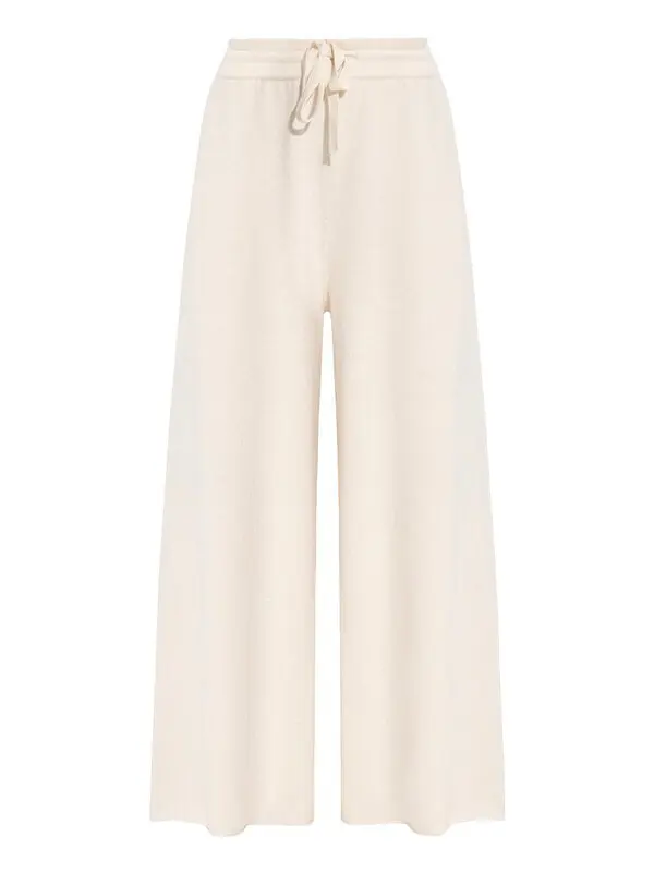 JIL SANDER Cashmere Trousers - Cream