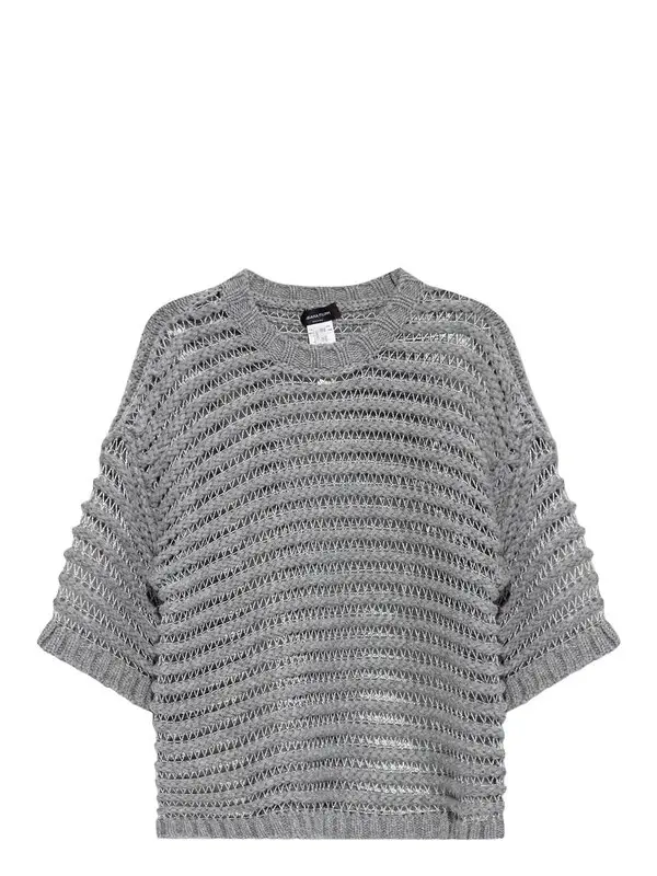 Fabiana Filippi Lurex Thread Camel Wool Jumper - Grey