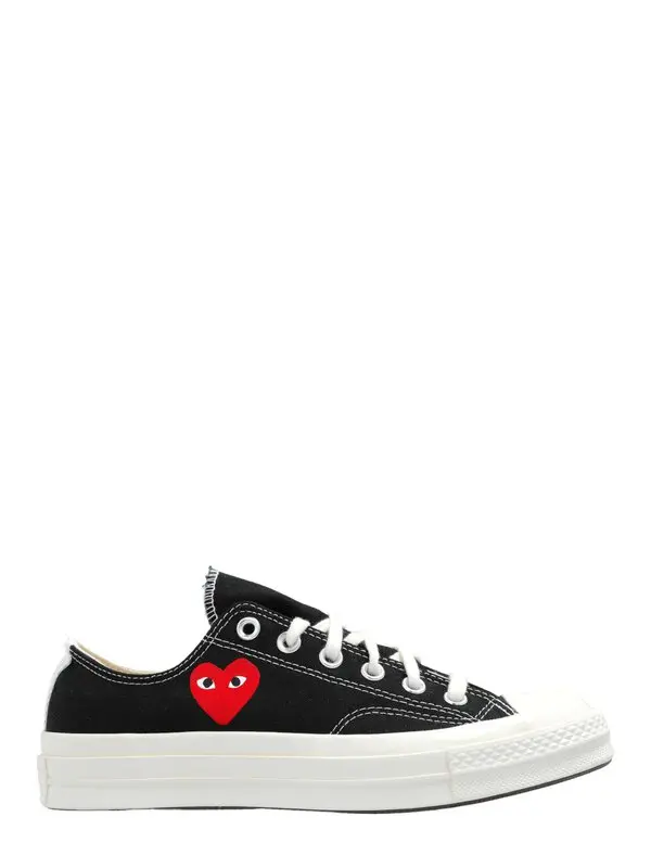 Play Comme Des Garcon X Converse Low-top Sneakers - Black