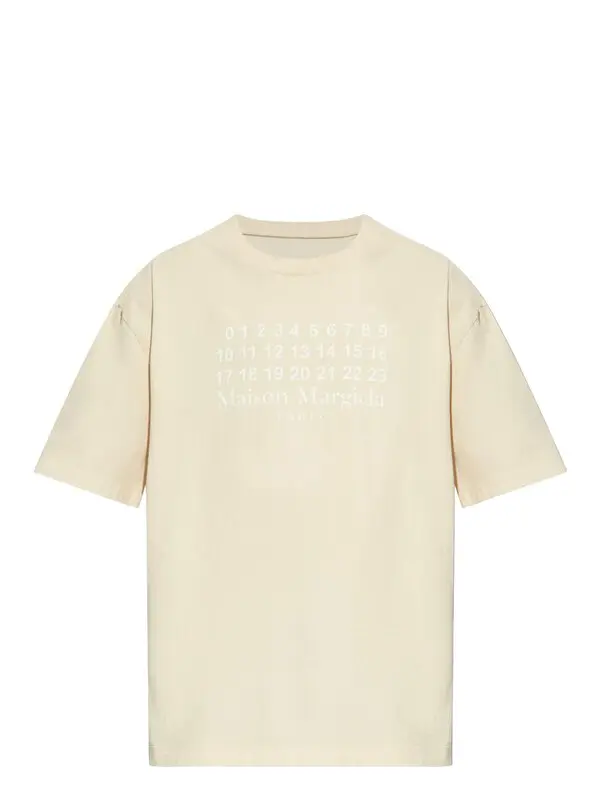 MAISON MARGIELA T-shirt With Print - Beige