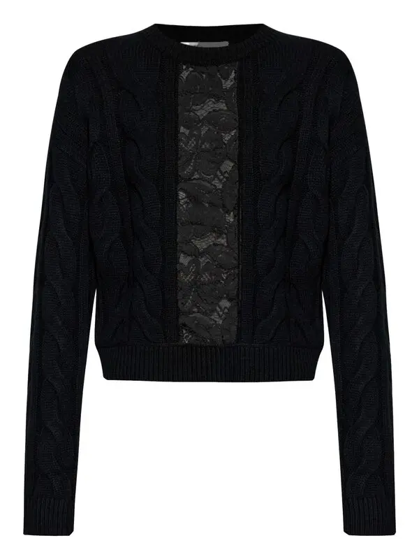 Max Mara Nostoc Wool And Cashmere Sweater - Black