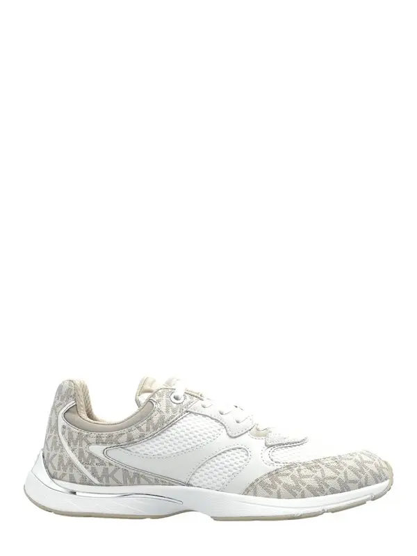 Michael Kors Riley Leather And Mesh Sneakers - White