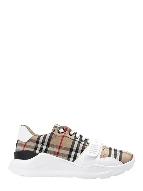 Burberry Vintage Check Cotton Sneakers - Brown
