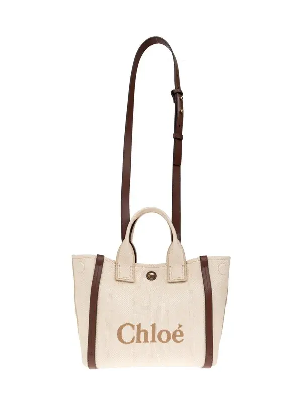 Chloé Carry Small Tote Bag - Cream