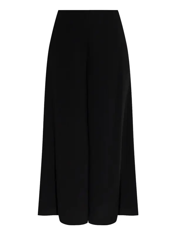 Theory Wide-leg 7/8 Length Trousers - Black