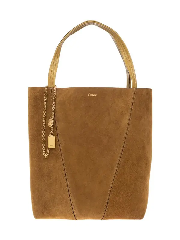 Chloé Spin Medium Shoulder Bag - Brown